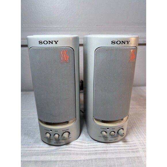 Sony | Other | Sony White Srs58 Active Speaker System Computer Speakers ...